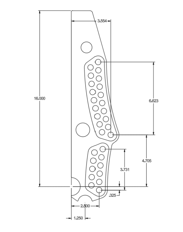 Frame Side 4-Link Bracket Kit - TRZ Motorsports